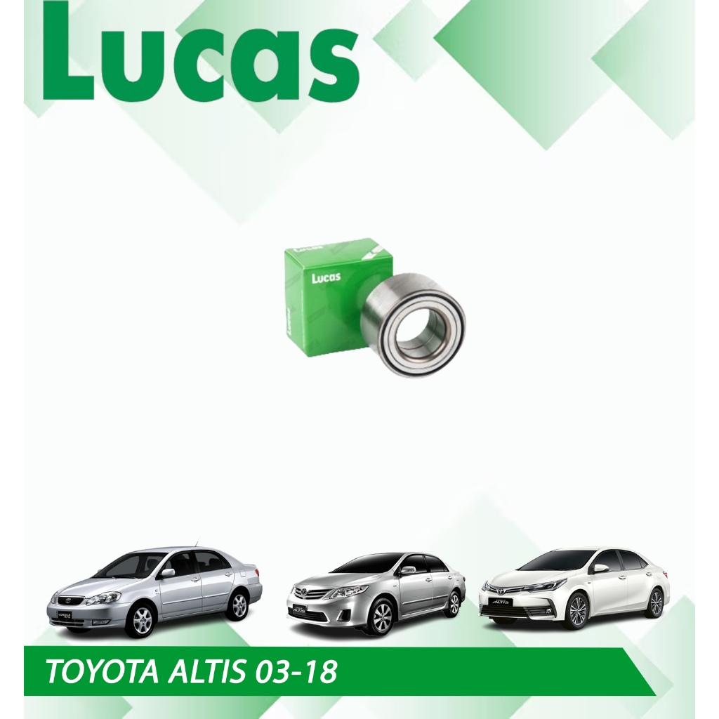 LUCAS ลูกปืนล้อหน้า ตลับลูกปืน toyota corolla altis zre120,zre142 ปี ...