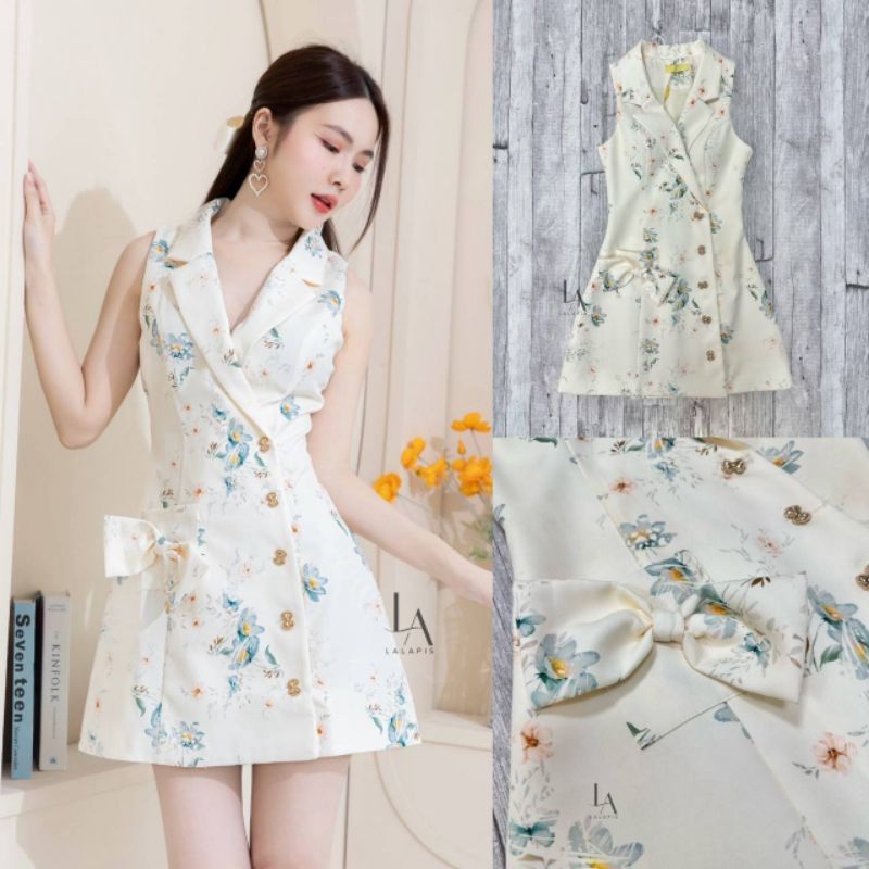 LALAPIS มินิเดรส Gentle Flower ชุดใหม่ล่าสุดของ LALAPIS | Shopee Thailand