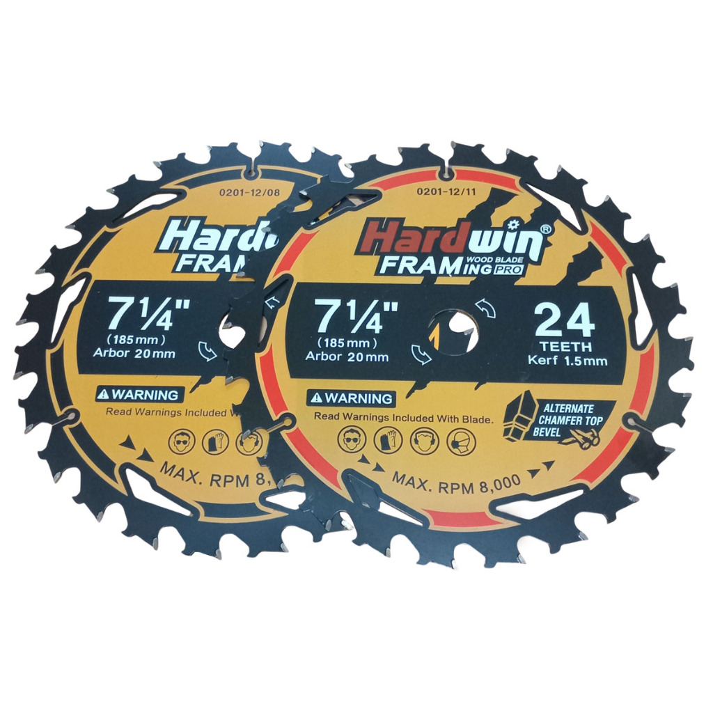 HARDWIN ใบเลื่อยวงเดือน ฟันคาร์ไบด์ ตัดไม้ติดตะปู คมจัด ตัดเรียบ ไม่สะบัด ใบตัดไม้ สำหรับ เลื่อย ...