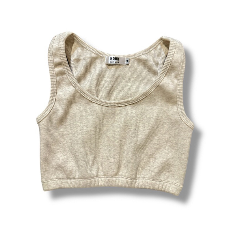 Hook Best Look เสื้อกล้ามทอมครึ่งตัว เสื้อกล้ามทอม เสื้อในทอม เสื้อซับใน รุ่น UPVEL สีเบจ ...