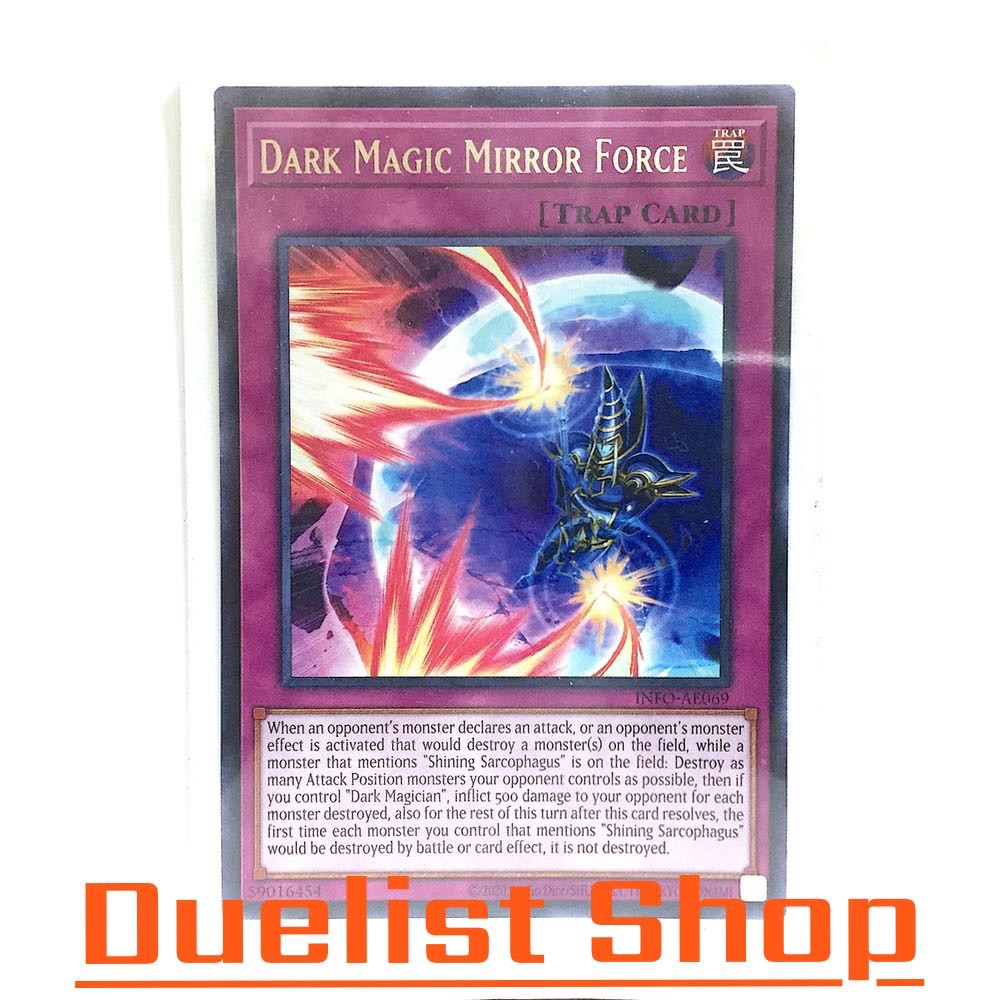 Dark Magic Mirror Force (R) Trap [Normal] ชุด INFO-AE069 การ์ดยูกิโอ ...