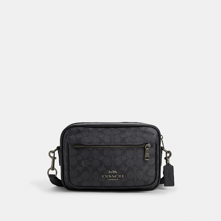 Coach CZ401 Elias Crossbody In Signature Canvas (QBMI5) กระเป๋าสะพาย ...