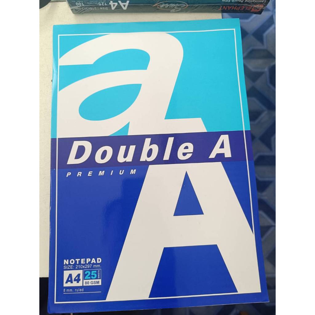 สมุดรายงาน Double A 80 แกรม 25แผ่น | Shopee Thailand
