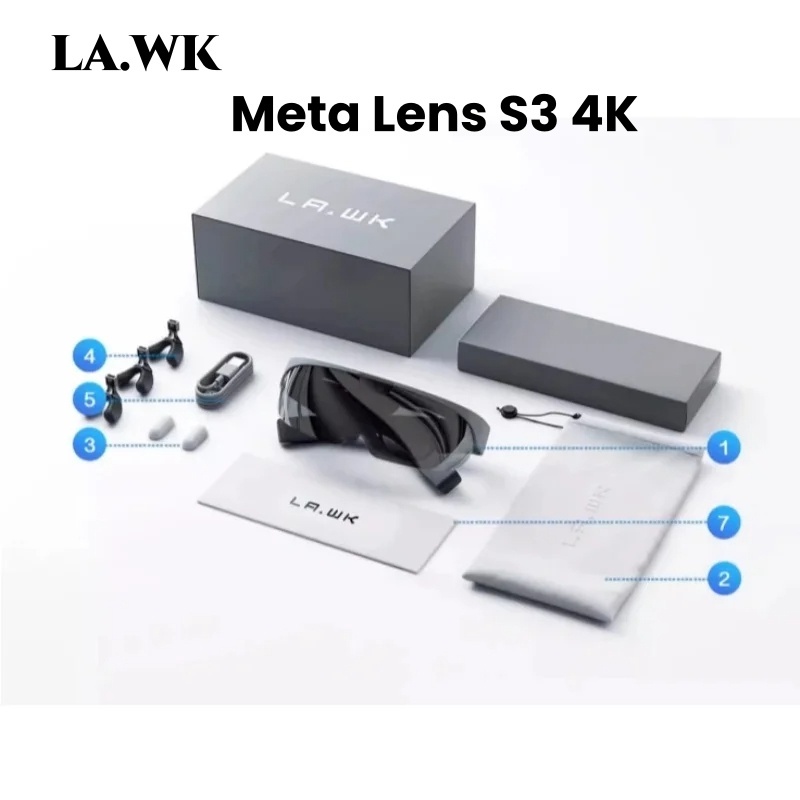 【New Arrival】Lawk แว่นตาอัจฉริยะ Meta Lens S3 4K smart ความละเอียดสูง ...