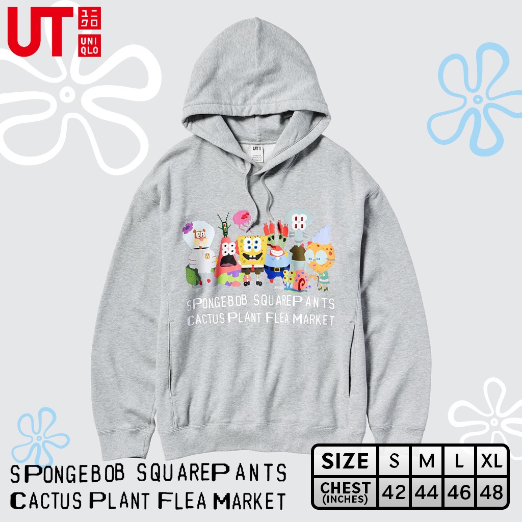 เสื้อฮู้ดดี้ Uniqlo UT - SpongeBob SquarePants Cactus Plant Flea Market ...
