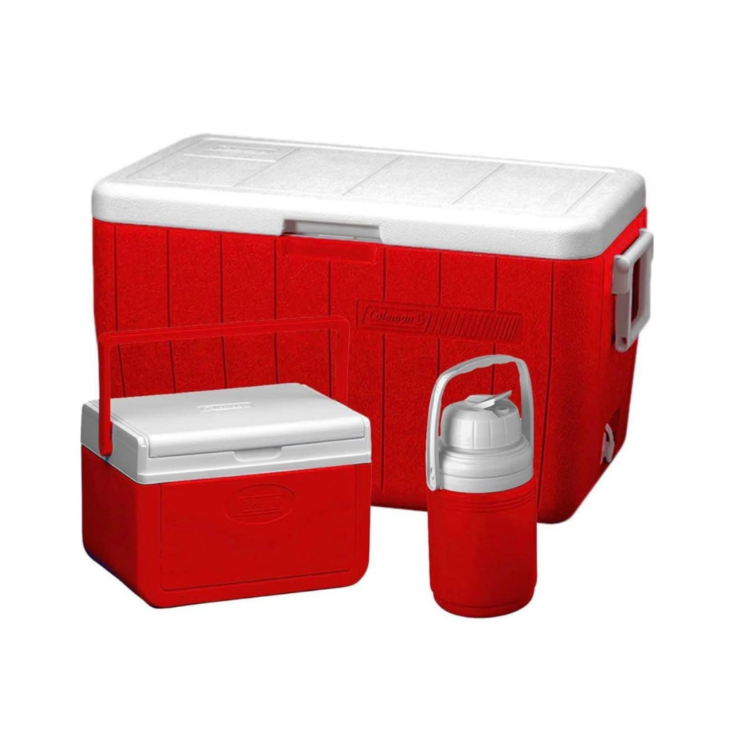 COLEMAN US 48 QT COMBO COOLER (5QT &13 GAL) - RED | Shopee Thailand