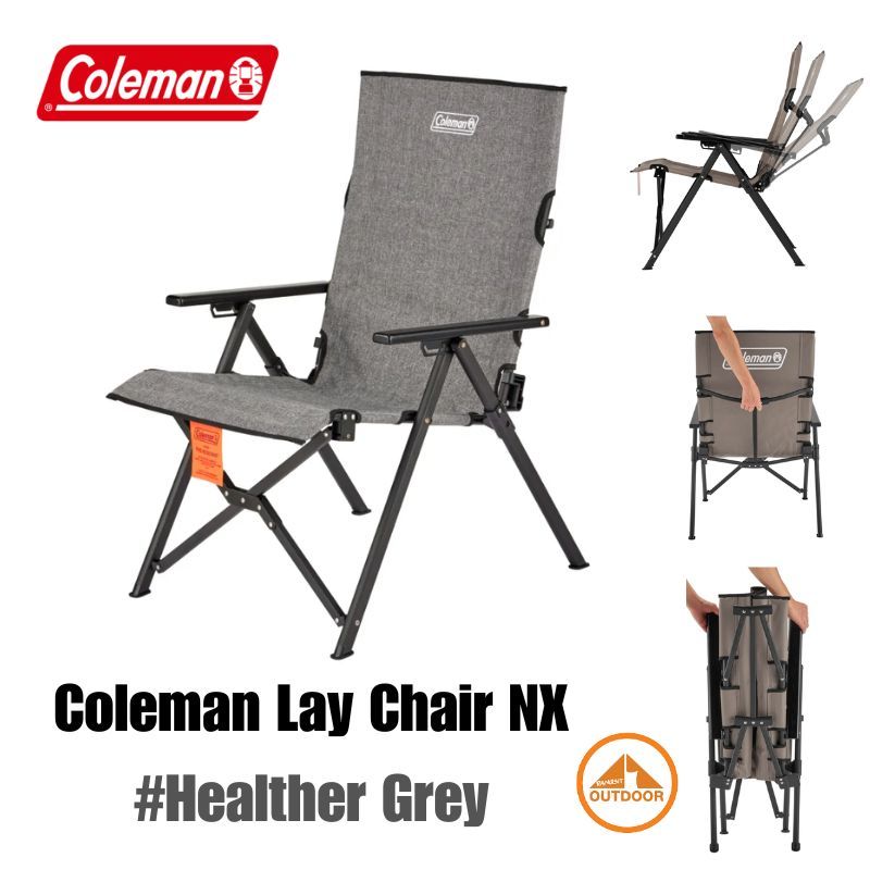 Coleman Lay Chair NX #Healther Grey เก้าอี้พับปรับเอนได้ 3 ระดับ นั่ง ...