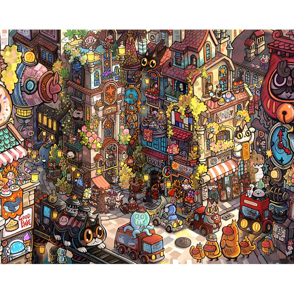 Pintoo - Art Street / Pao Mian ขนาด 2000 ชิ้น แบรนด์นี้ตัวต่อเป็น ...