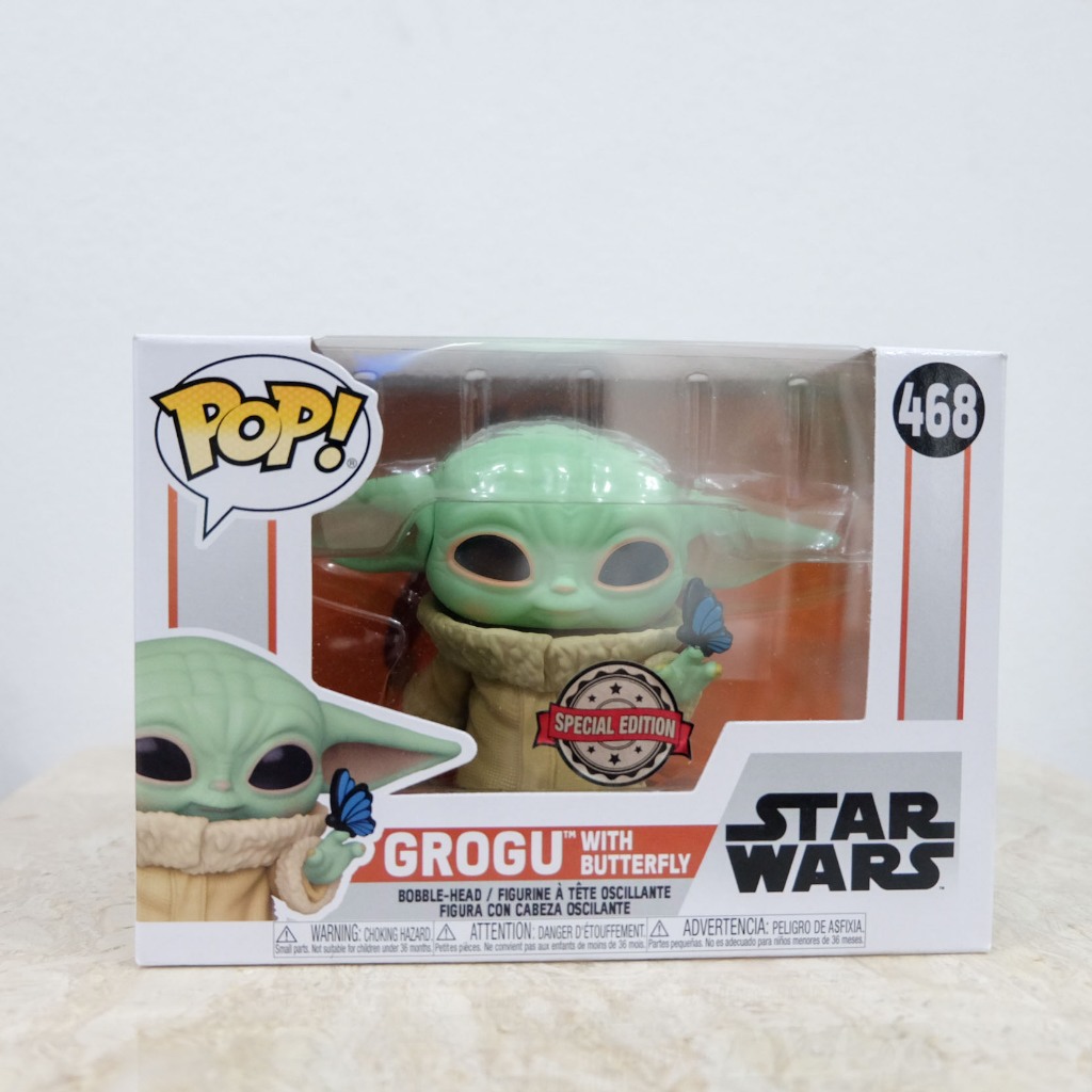 ⭐[May the Force be with You]⭐ Funko Pop Star War Grogu with Butterfly ...