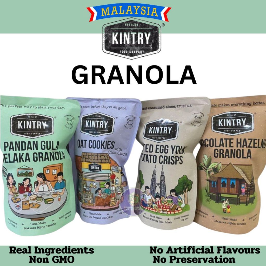 Kintry Chocolate Hazelnut Granola cereal Pandan Honey Quinoa กราโนล่า ...