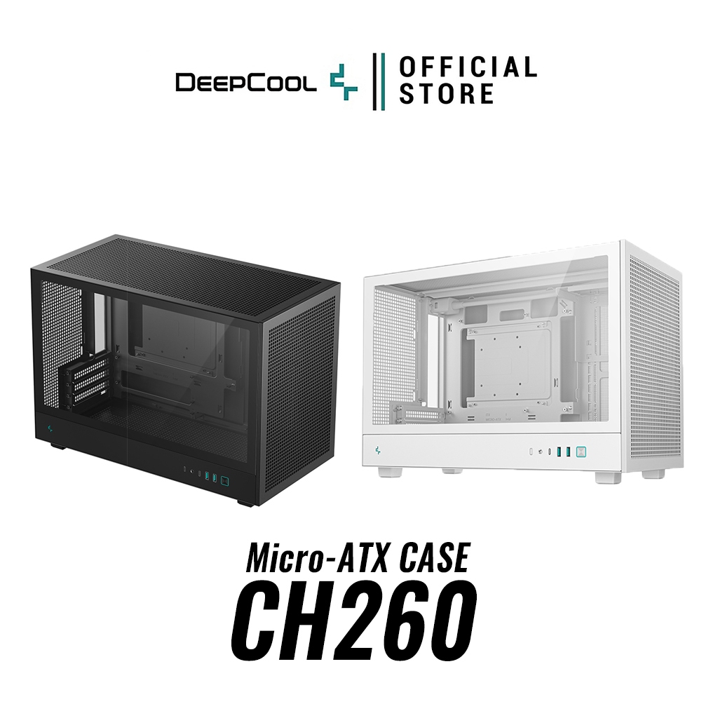 เคสคอมพิวเตอร์ DEEPCOOL - PC CASE M-ATX CH260 / CH260 WHITE รับประกัน ...