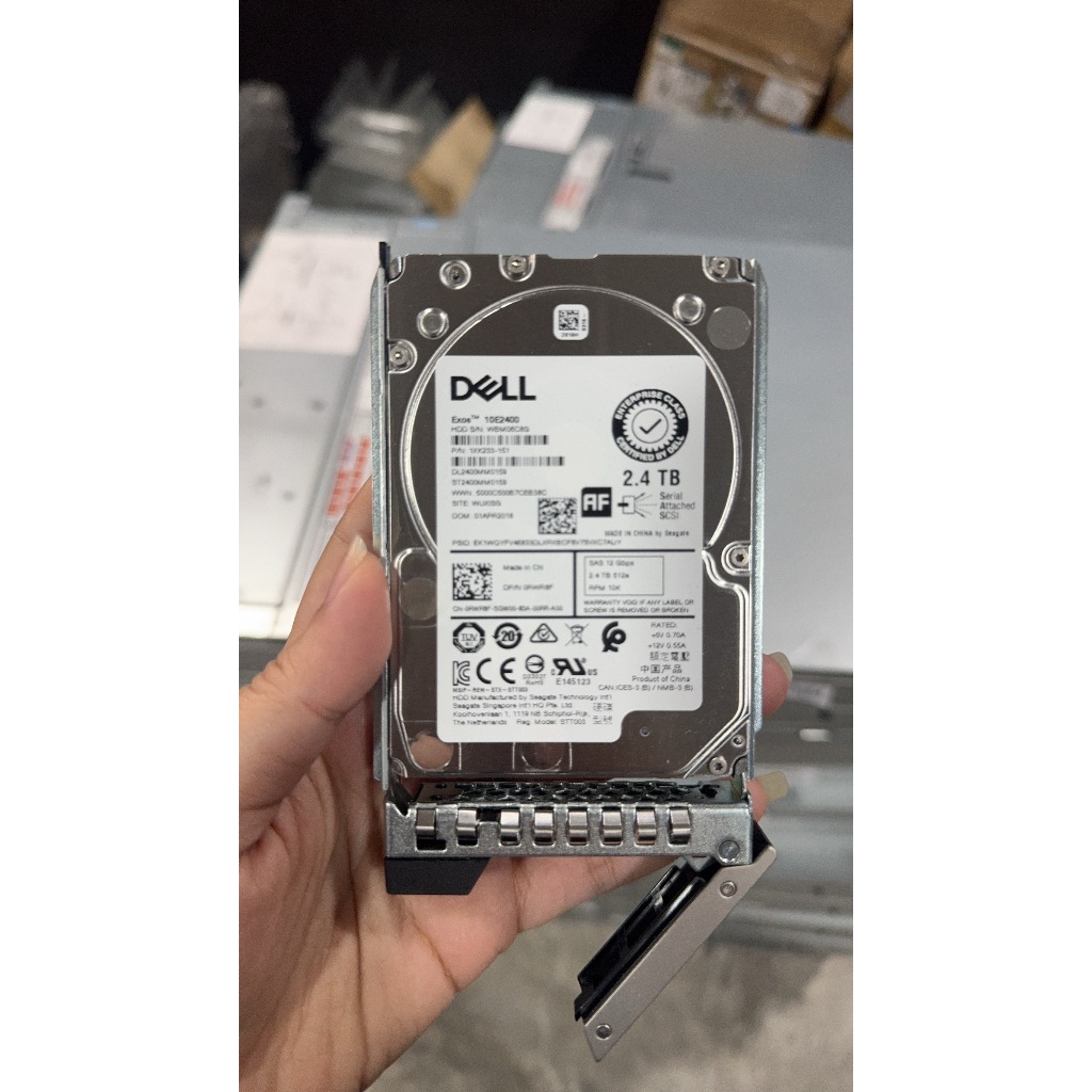 ฮาร์ดดิส Server Dell 2.4TB SAS 2.5 12Gbps 10000RPM" + Dell Tray Caddy 2 ...