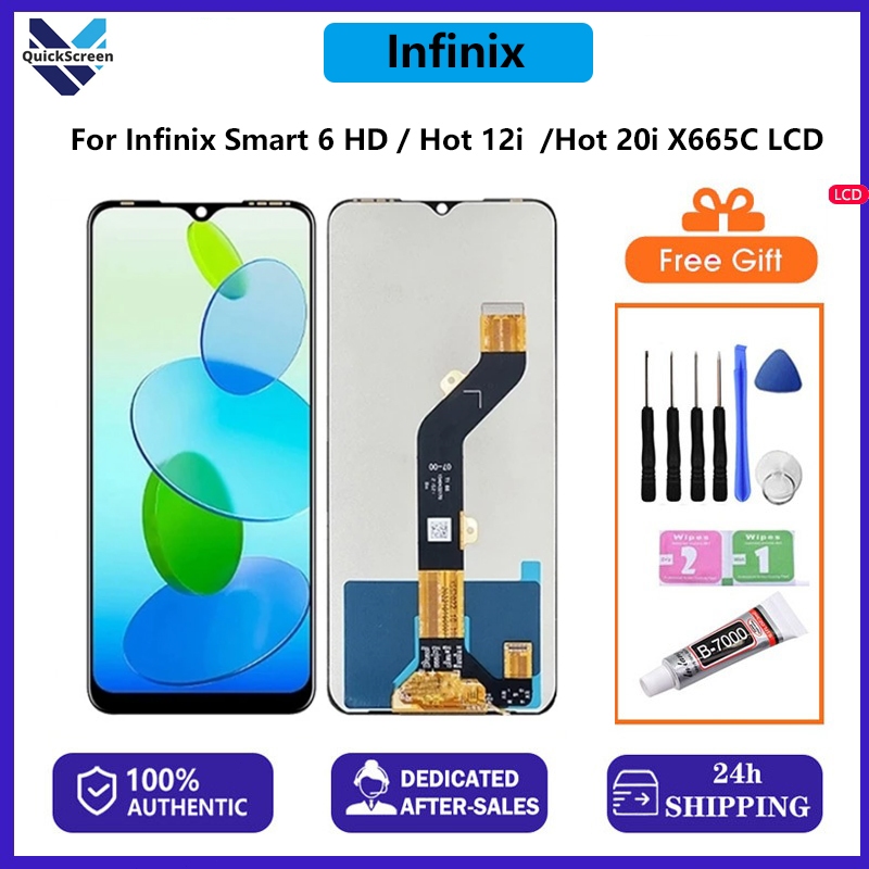 [QuickScreen]หน้าจอ LCD ต้นฉบับสำหรับ Infinix Smart 6 HD X6512 / Hot ...