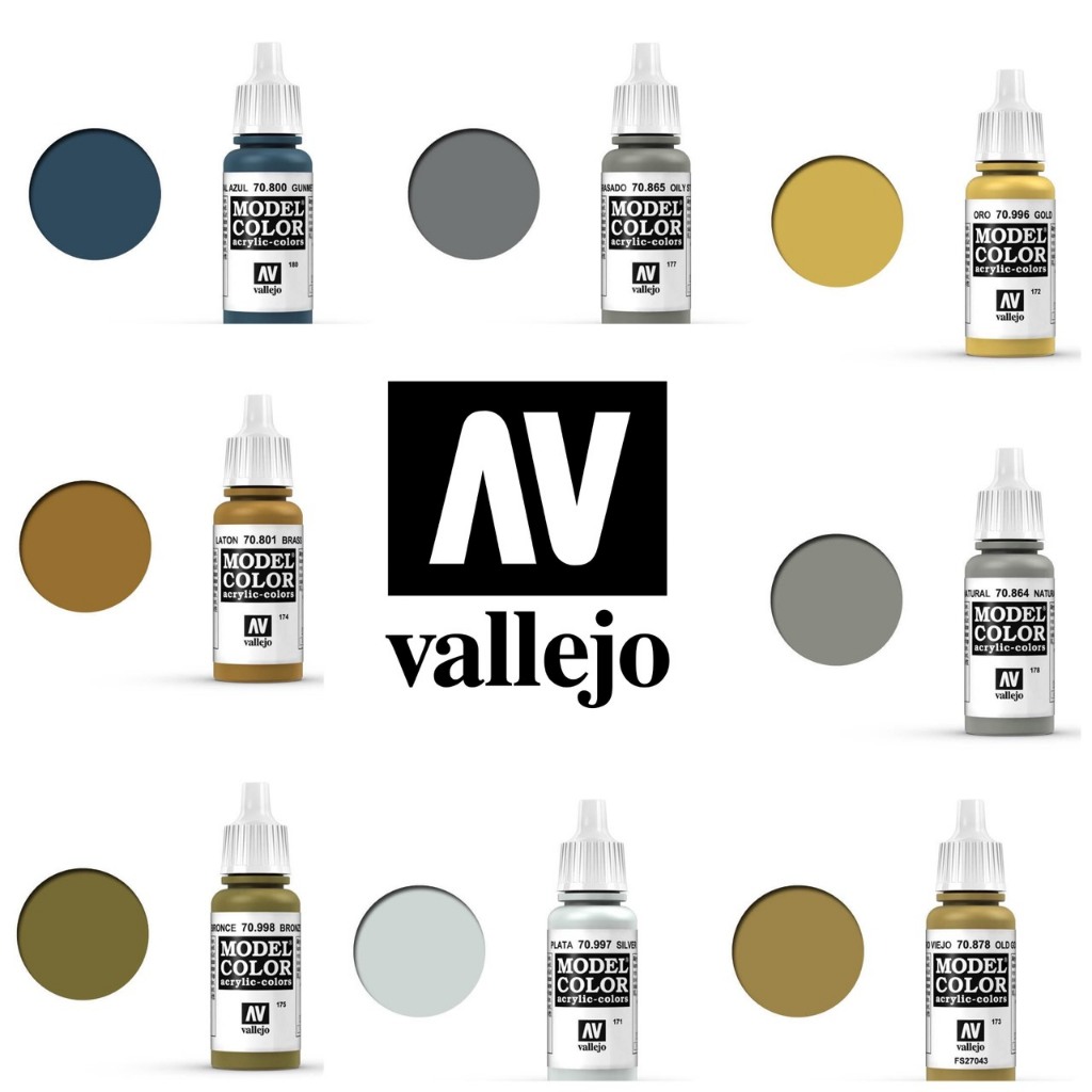 Vallejo วาเลโฮ - Model Color Metallic Colors No.171-180 สีอะคริลิคสูตร ...