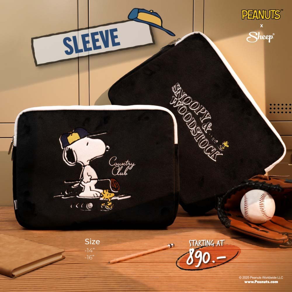 [Sleeve PEANUTS] PEANUTS x Sheep: Snoopy Collection กระเป๋าใส่โน๊ตบุ๊ค ...