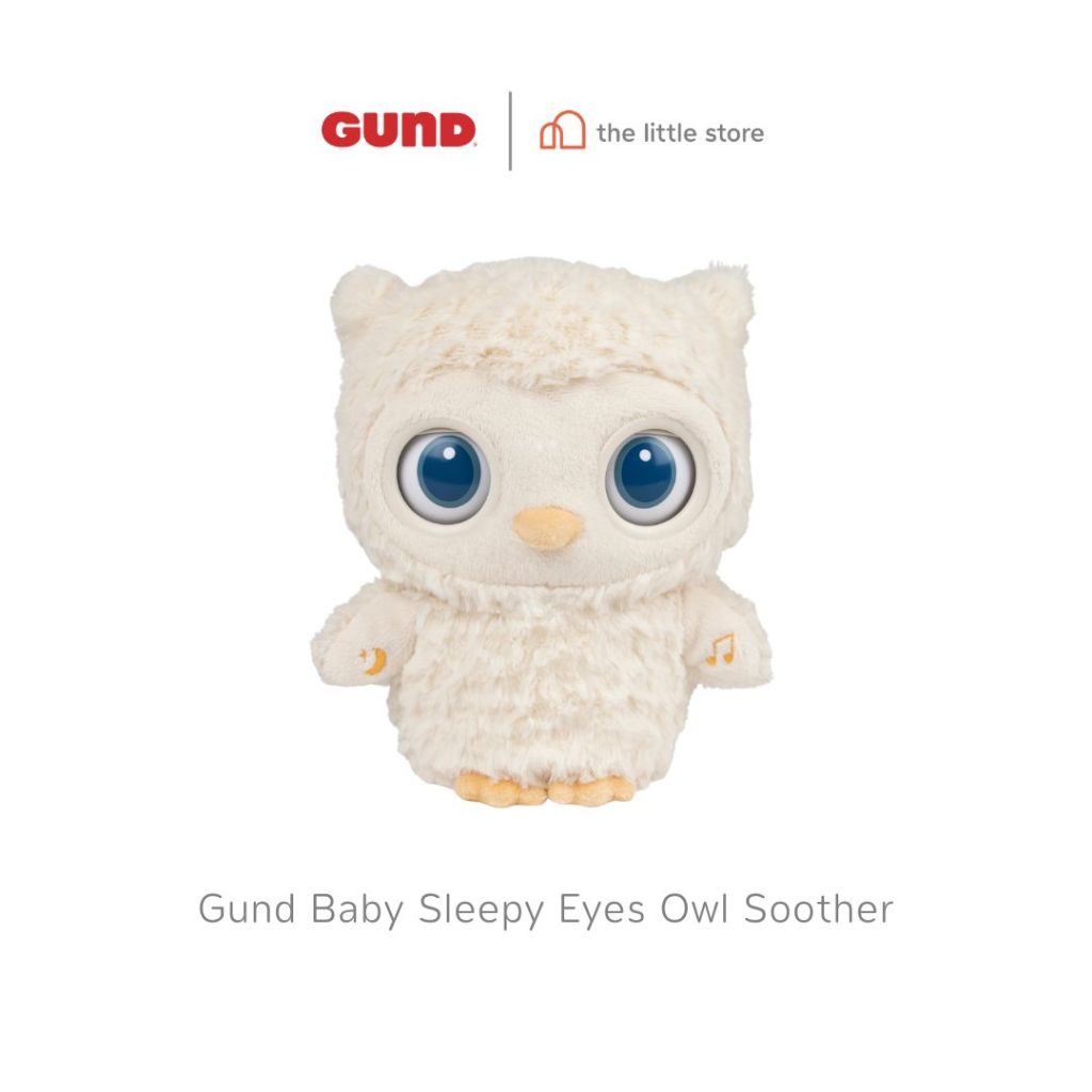 Gund Baby Sleepy Eyes Owl Soother ตุ๊กตาผ้านกฮูก หลับตาและลืมตา พร้อม ...