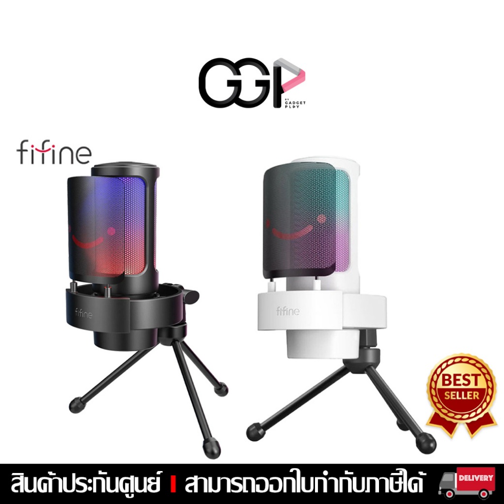 [กรุงเทพฯส่งด่วน] FIFINE A8V Ampligame RGB Gaming USB Condenser ...