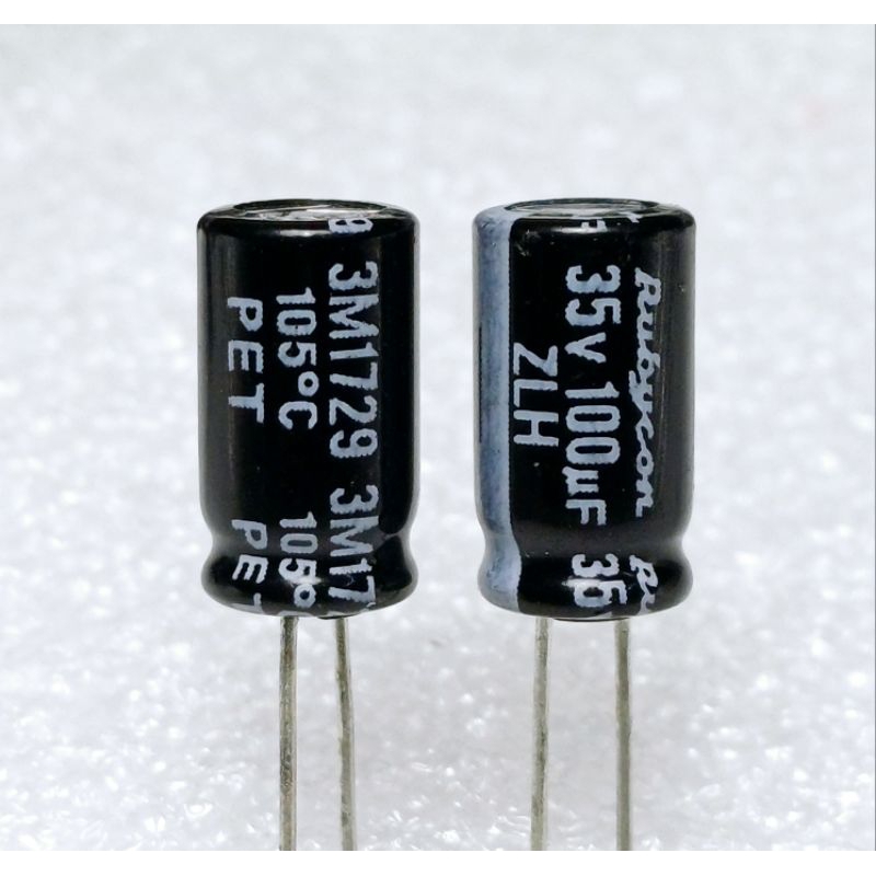 Rubycon ZLH 100uf 35v (ราคา5ตัว) capacitor ตัวเก็บประจุ คาปาซิเตอร์ | Shopee Thailand