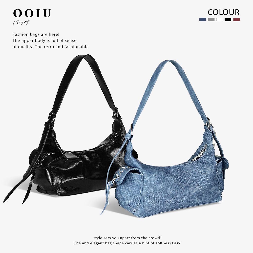 OOIU bag Cargo Shoulder bag กระเป๋าสะพายข้าง ทรงคาโก้ OOIU | Shopee ...