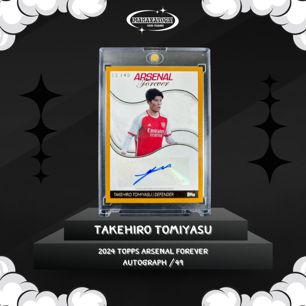 Takehiro Tomiyasu 2024 Topps Arsenal Forever Autograph /49 | Shopee ...