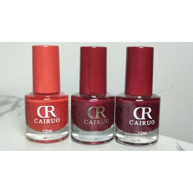 สีทาเล็บไม่อบ CAIRUO 12ml. พร้อมส่งในไทย🇹🇭 | Shopee Thailand