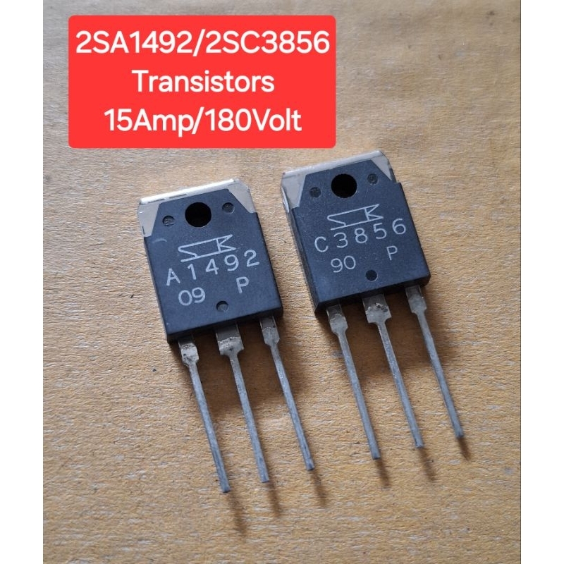 A1492/C3856 Transistors 15Amp/180Volt (ราคาคู่ละ) | Shopee Thailand