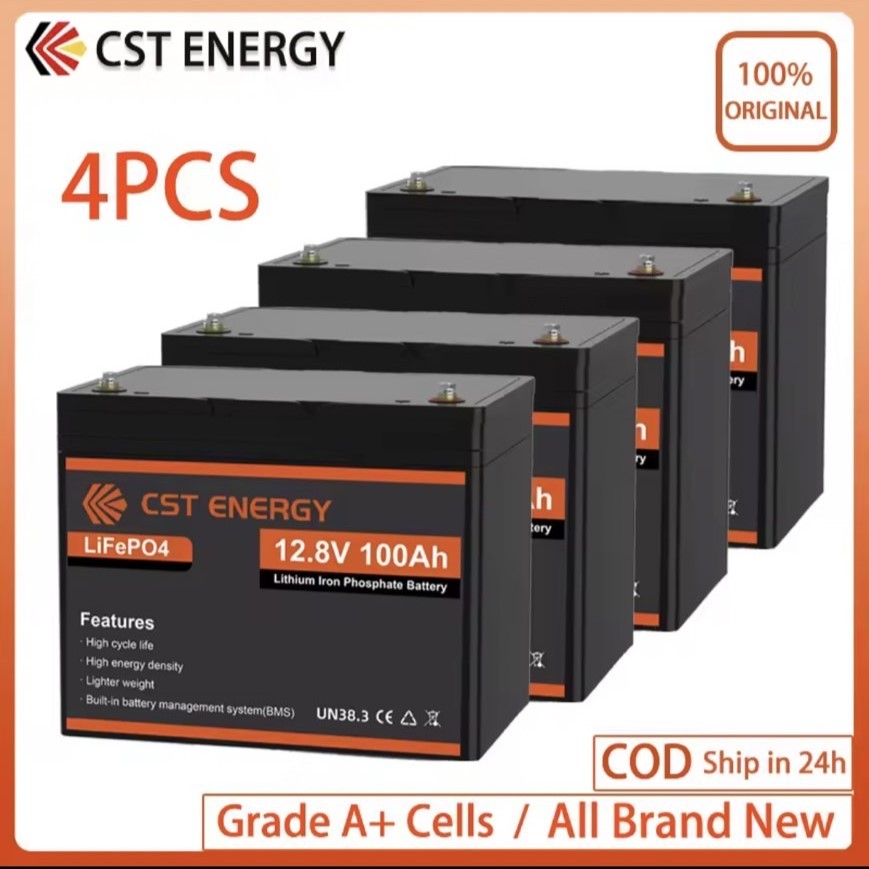 CST ENERGY แบตเตอรี่โซล่าเซลล์ แบตลิเธียม 48V 100AH LiFePo แบตโซลาร์ ...