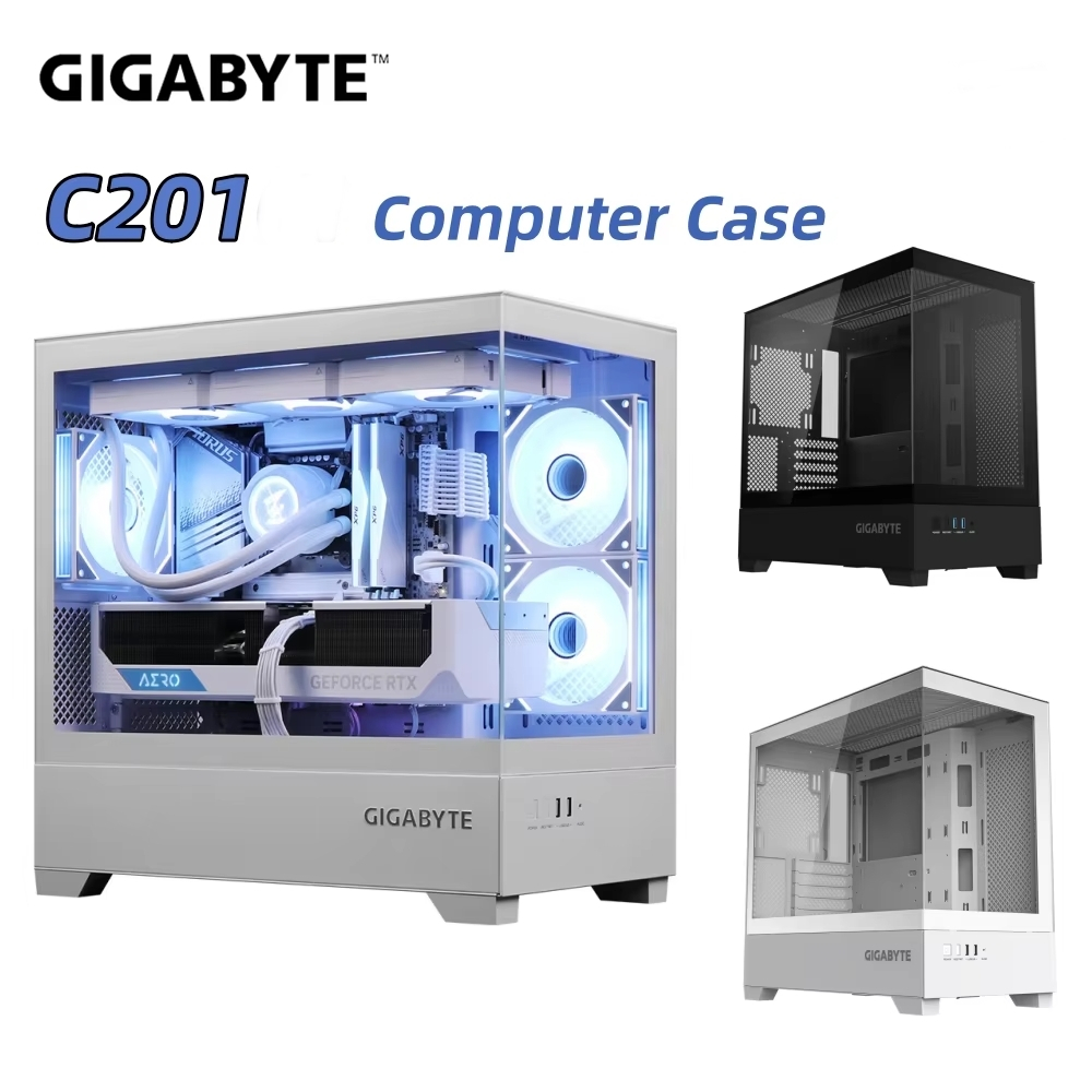 CASE (เคสเกมมิ่ง) GIGABYTE C201 PANORAMIC M-ATX Gaming Case | Shopee Thailand