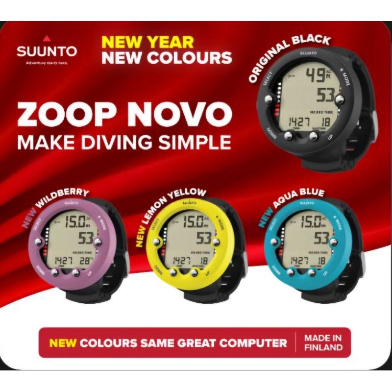 Dive Computer SUUNTO Zoop NOVO พร้อมส่งทุกสีค่ะ | Shopee Thailand
