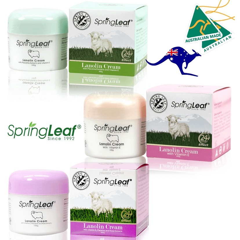 Spring Leaf Lanolin Cream ครีมรกแกะออสเตรเลีย ครีมรกแกะแท้ 3 สูตรแท้100% | Shopee Thailand