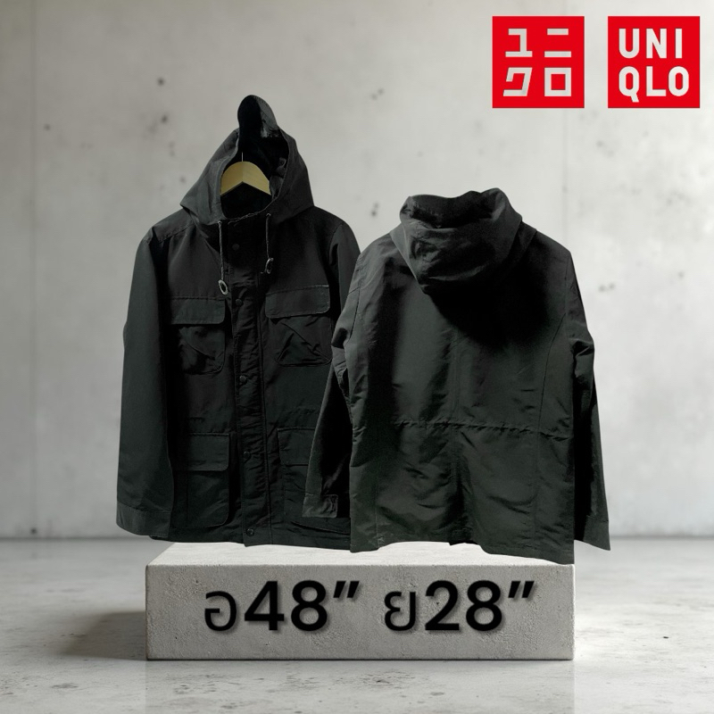 (มือสอง)Uniqlo utility jacket สีดำ | Shopee Thailand