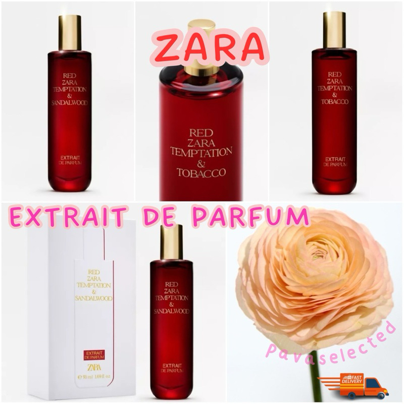 ZARA EXTRAIT DE PARFUM RED TEMPTATION SANDALWOOD 50ML | Shopee Thailand