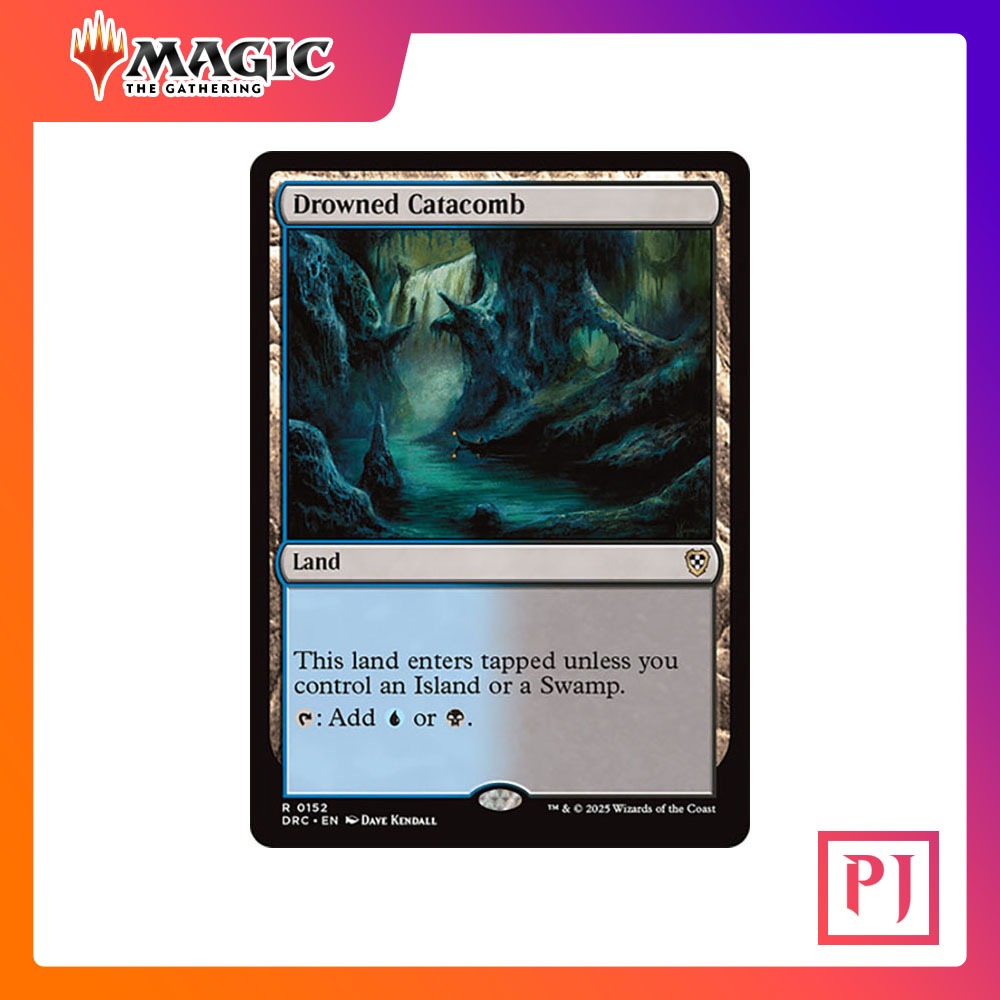 [MTG] Drowned Catacomb [DRC] [LAND] [RARE] [NORMAL] [ENG] (การ์ดเมจิค / Magic the Gathering ...