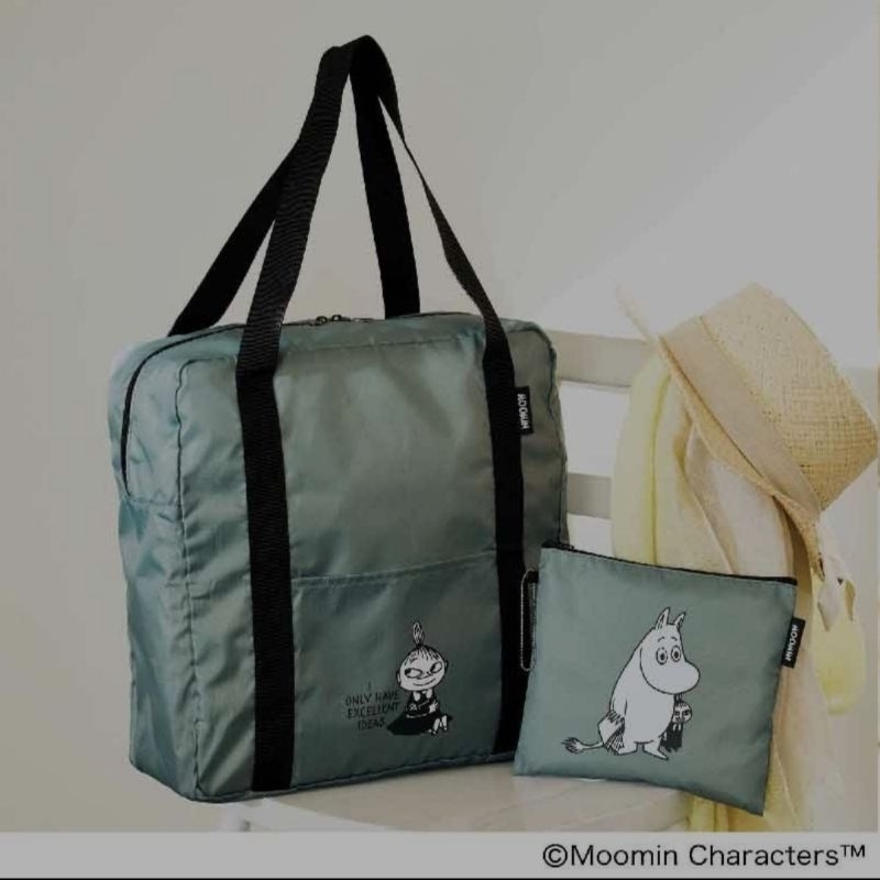 MOOMIN Little My Foldable Boston Bag & Moomin Storage Pouch กระเป๋า ...