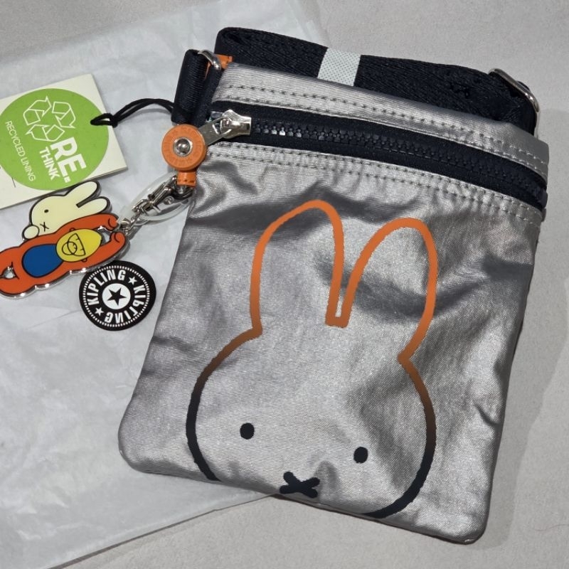 กระเป๋าสะพาย/คาดเอว Kipling x Miffy สีพิเศษ Miffy Metalic ของใหม่ (แท้100%) | Shopee Thailand