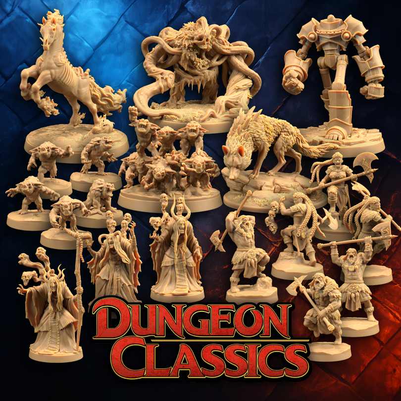 DnD Miniature I Dungeon Classics April 2025 Iโมเดลบอร์ดเกม (งานเรซิ่น ...