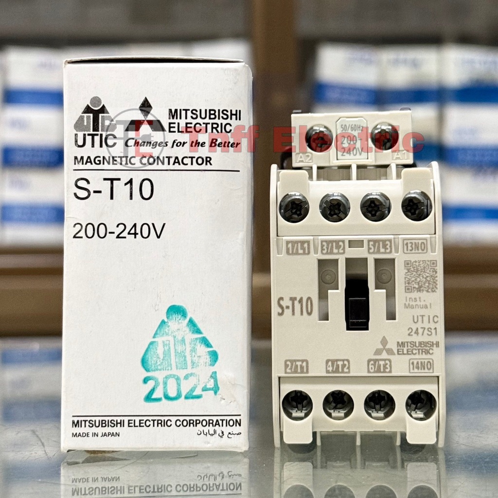 Mitsubishi S-T10 (24V, 48V, 110V, 220V, 380V) แมกเนติก คอนแทคเตอร์ (1NO) | Shopee Thailand
