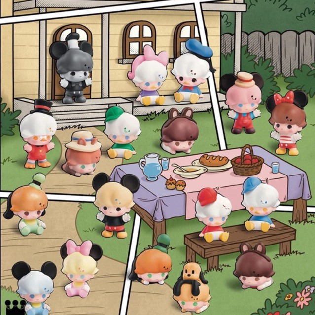 [ กดในไลฟ์ลด 100 ] Popbean Dimoo x Mickey *1จุ่ม=3ตัว | Shopee Thailand