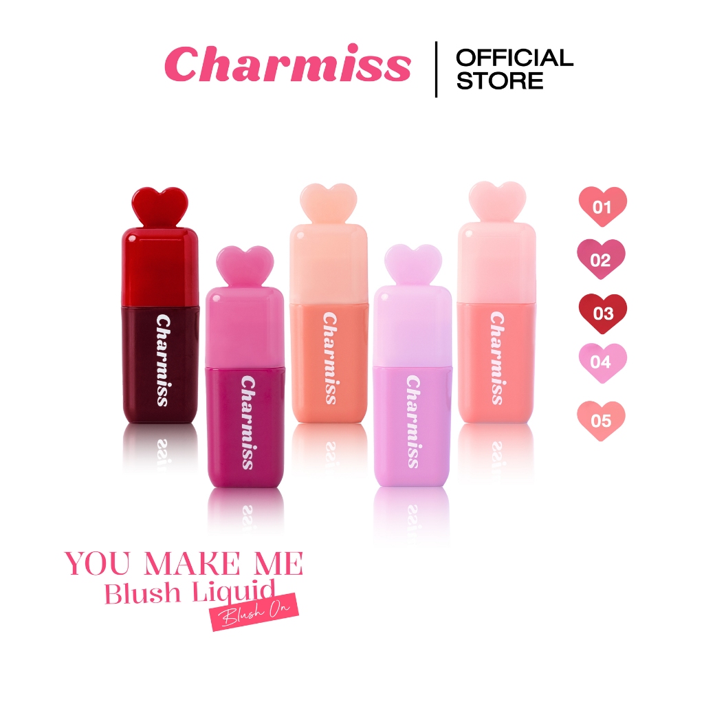 บลัชน้ำมินิฮาร์ท Charmiss You Make Me Blush Liquid Blush On 3.5 g บลัช ...