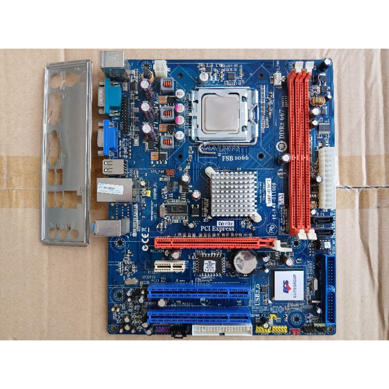 Mainboard 775 DDR2 ECS P4M900T-M2 แถม CPU E2200 | Shopee Thailand