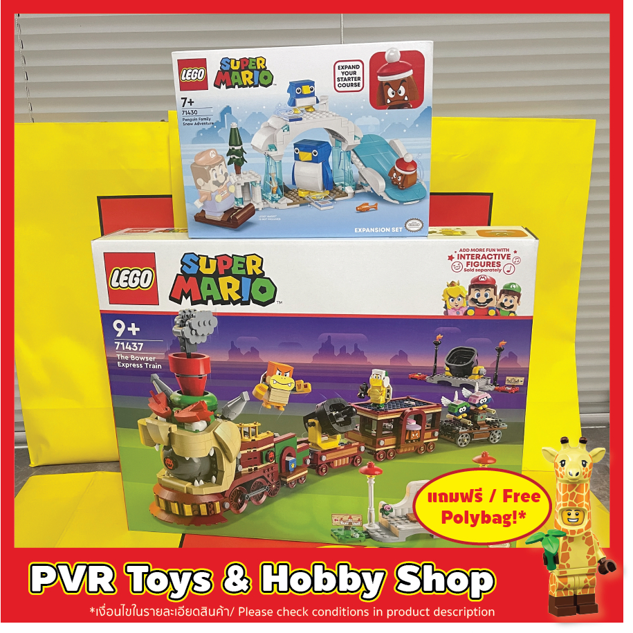 LEGO® 71430 71437 Super Mario™ Penguin Family Snow Adventure The Bowser ...