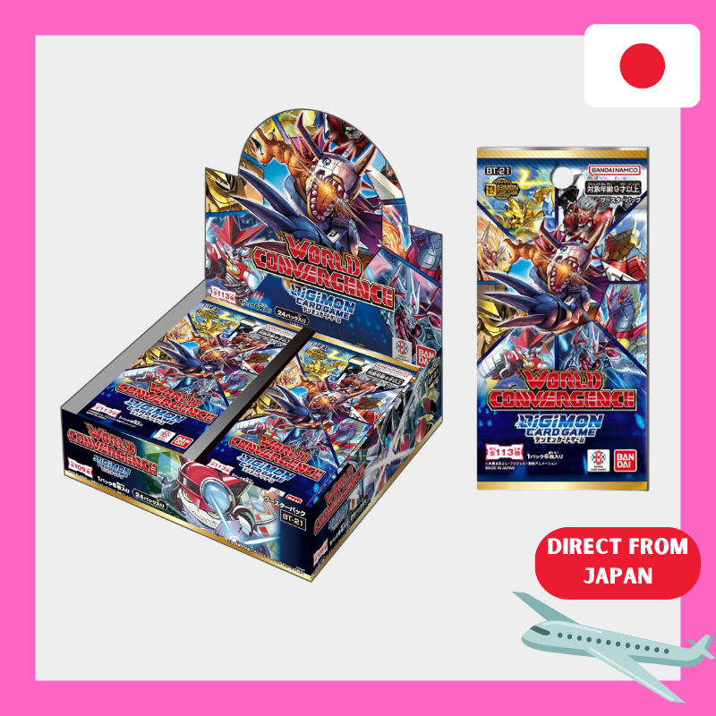 DIGIMON CARD GAME Japanese TCG - WORLD CONVERGENCE BT-21 1box with factory sealed | Shopee Thailand