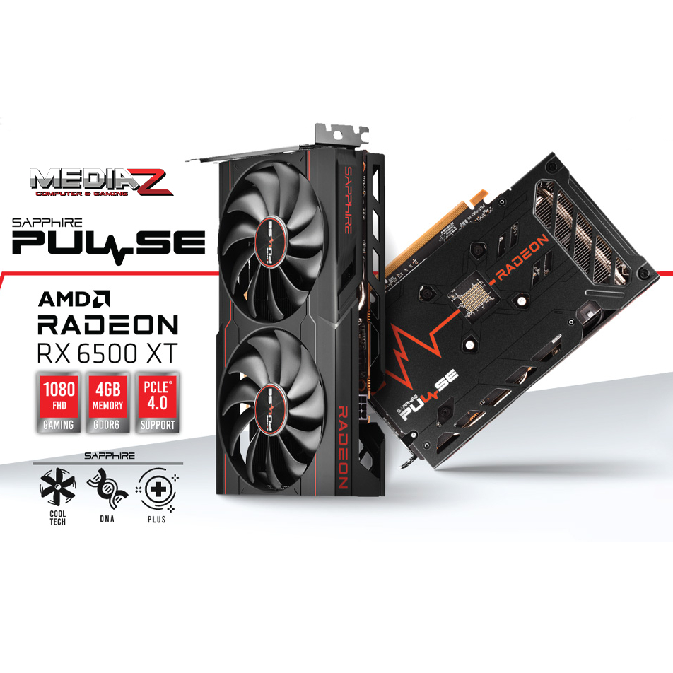 ส่งด่วน+โค้ดลด RX 6500 XT Sapphire มือ1 ประกันศูนย์ไทย การ์ดจอ GDDR6 ...