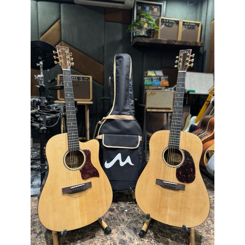 #กีต้าร์โปร่ง กีต้าร์โปร่งไฟฟ้าMost M-01 ไม้หน้าแท้Top solid สปูช ไม้ ...