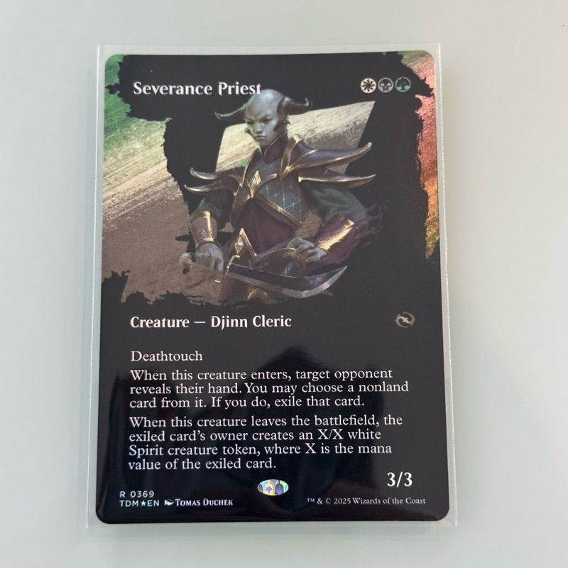 Tarkir: Dragonstorm Variants Foil: Severance Priest (0369 - Borderless ...
