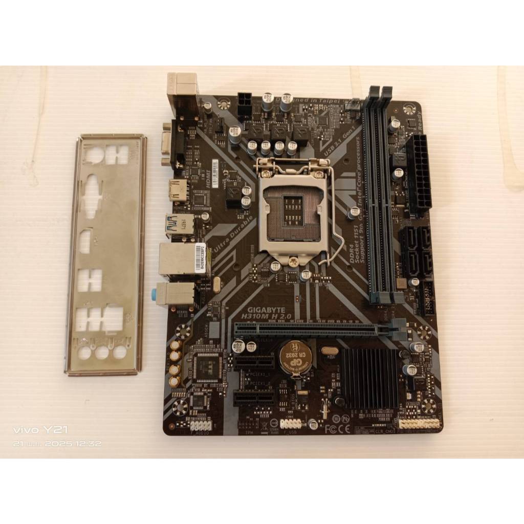 Mainboard 1151 Gigabyte H310M H 2.0 มีฝาหลัง (ฺBack I/O Panel) | Shopee ...
