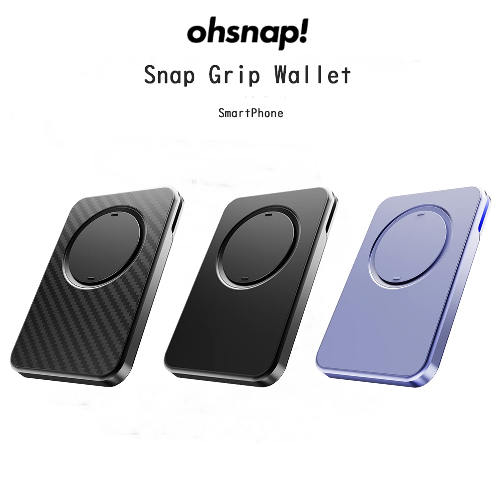 OHSNAP! Snap Grip Wallet ที่เก็บบัตร8ใบติดหลังมือถือแบบแม่เหล็กเกรดพรีเมี่ยม สำหรับ SmartPhone ...
