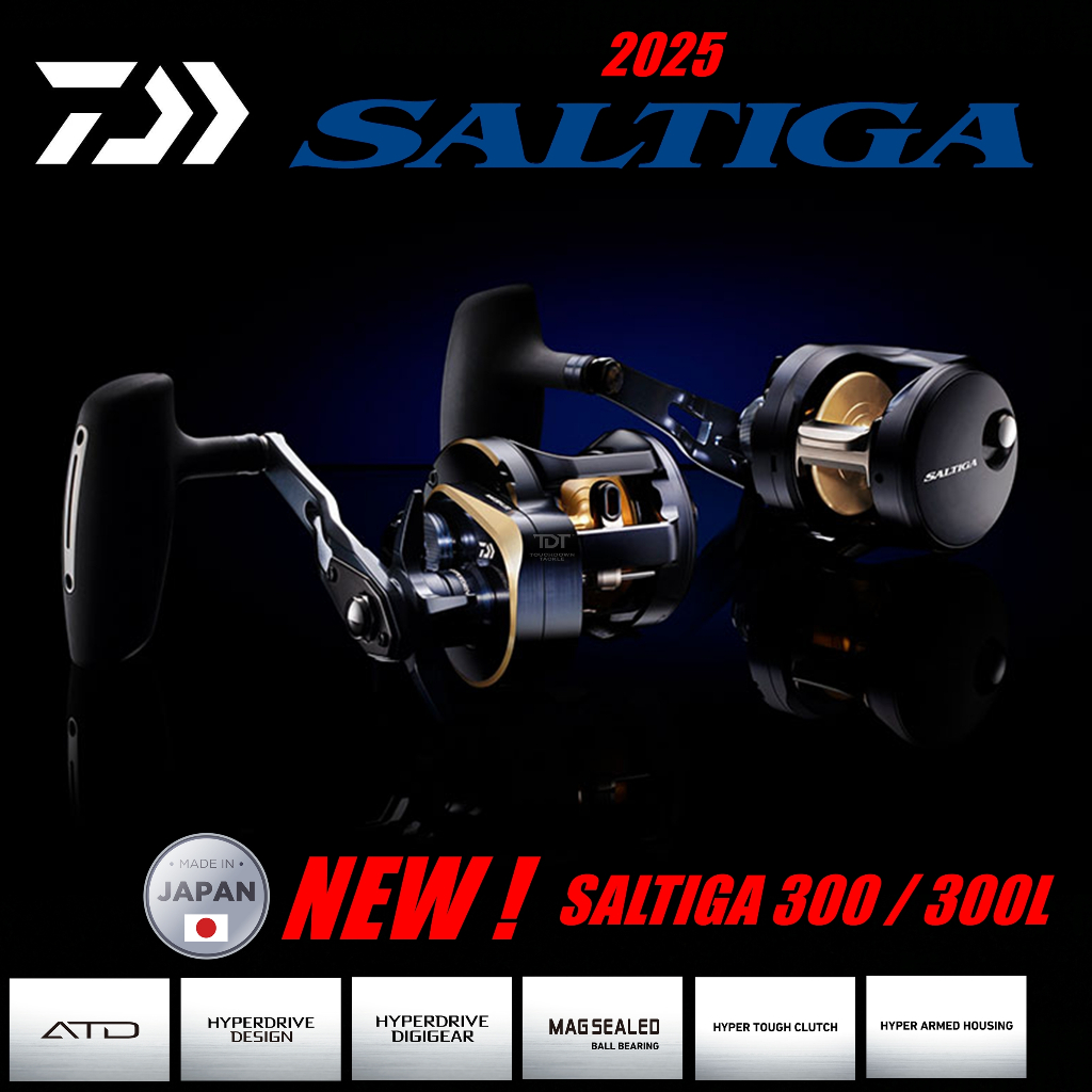 DAIWA 25 SALTIGA 300 - 300L *** รอกเบทจิ๊กเรือธง ยอดนิยม สเปคญี่ปุ่น นะจ๊ะ ของแท้ 100% ...