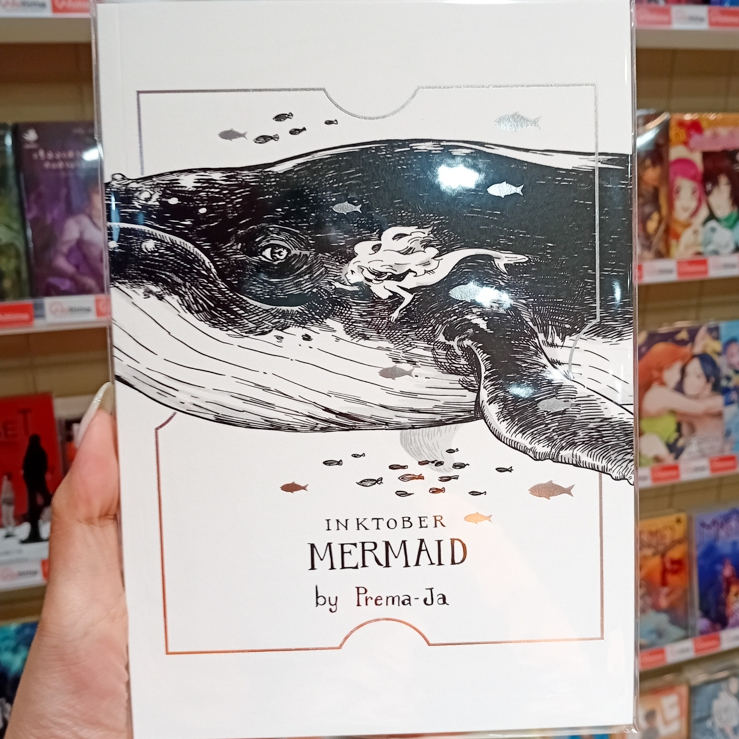 Art book หนังสืออาร์ตบุ๊ค หนังสือรวมภาพ "Mermaid" (Inktober) [Prema-Ja ...