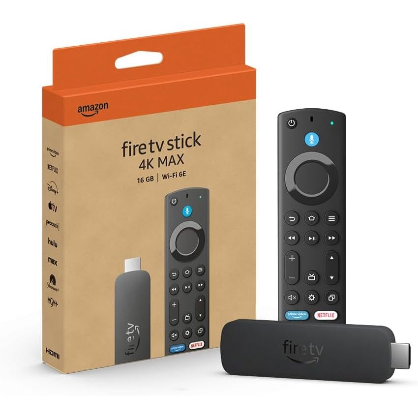 Amazon Fire TV Stick 4K Max streaming device - 16GB (2nd Generation ...